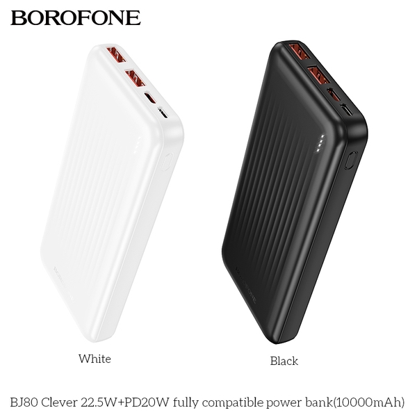 Pin sạc dự phòng Borofone BJ80 10.000mah clever 22.5w TRỌNG PHÚ mobile