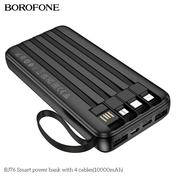 Sạc dự phòng Borofone BJ76 10.000mah kèm dây TRỌNG PHÚ mobile