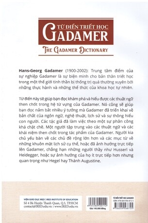 Từ Điển Triết Học Gadamer - The Gadamer Dictionary - Chris Lawn, Niall ...
