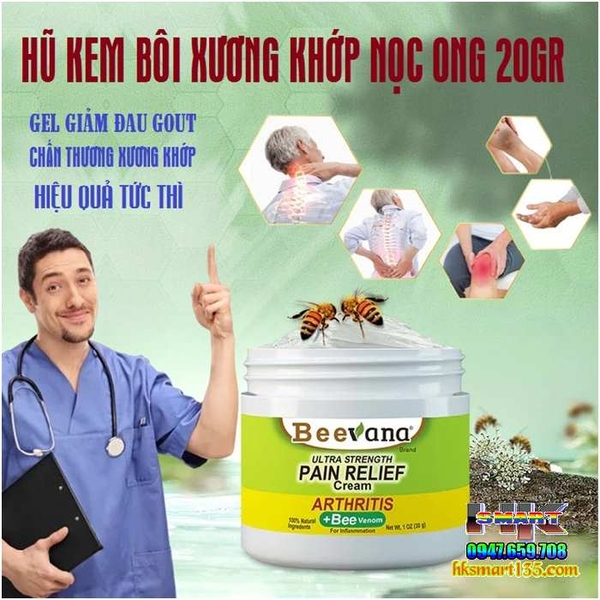 KEM BÔI XƯƠNG KHỚP NỌC ONG SUMIFUN 20GR- GEL GIẢM ĐAU GOUT, CHẤN THƯƠNG ...