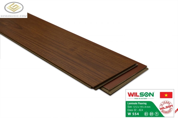 Sàn Gỗ Wilson 8mm W554-BT