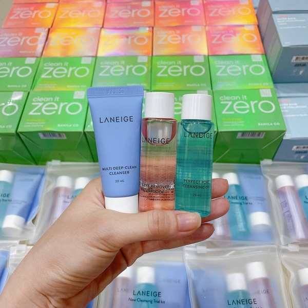 Set Tẩy Trang Mini Laneige New Cleansing Trial Kit 3