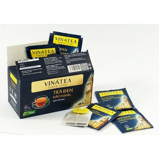 Trà Vinatea - Trà đen hảo hạng túi lọc 50g thuộc dòng hồng trà mang ...