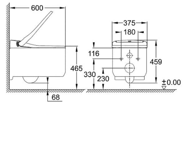 Bồn cầu tự động Grohe the New Sensia Arena | 39354SH1+39596000+46944001 ...