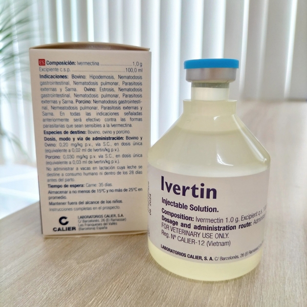 Ivertin Calier Diệt ký sinh trùng có xương sống 100ml | EVASHOP.COM.VN