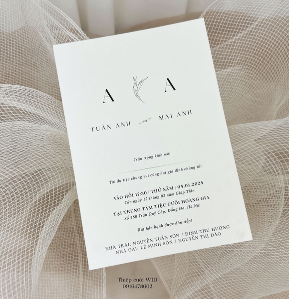 PB 412- Thiệp Minimal trên nền giấy Sunny Cream