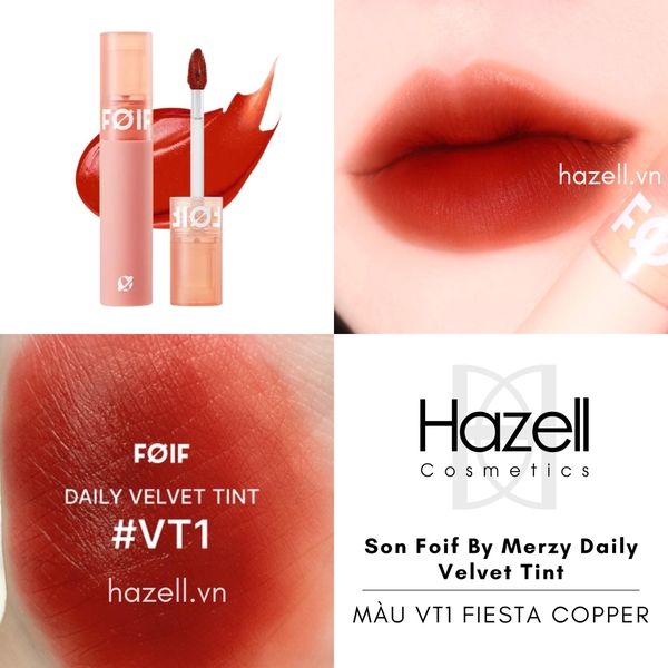 Son kem lì Foif By Merzy Daily Velvet Tint 3g