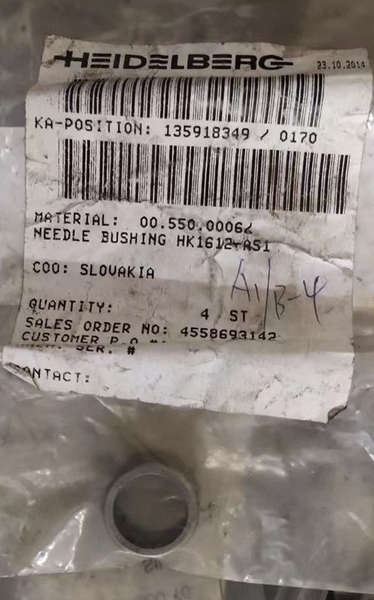 00.550.0006, bearing 00.550.0006, vòng bi 00.550.0006, HK1612-AS1