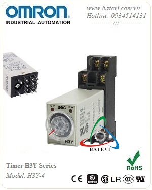 Rơ le thời gian Omron H3Y-4 30S AC220V, H3Y-4 30S