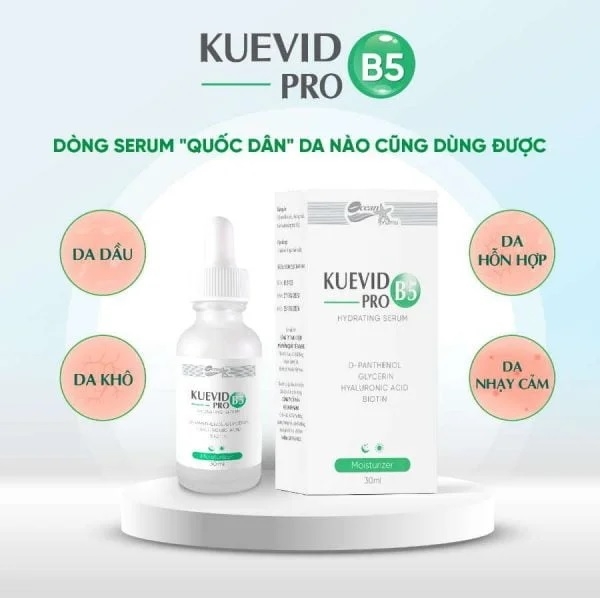 KUEVID PRO B5 30ML. SERUM DƯỠNG ẨM THÀNH PHẦN VITAMIN B5, BIOTIN ...