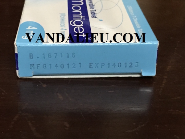 MONTIGET 4MG ( HỘP/ 14 VIÊN). ĐIỀU TRỊ CHO TRẺ EM TỪ 6 THÁNG TRỞ LÊN ...