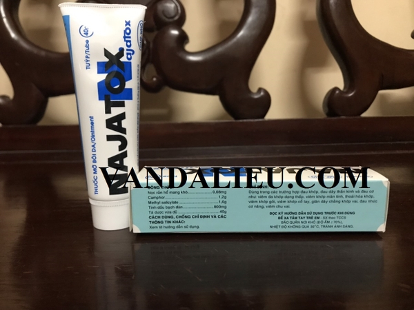 THUỐC ĐIỀU TRỊ ĐAU NHỨC XƯƠNG KHỚP HIỆU QUẢ NAJATOX OINTMENT (TUBE/40G ...