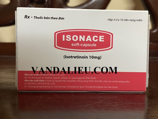 ISONACE 10MG (HỘP 3 VỈ X 10 VIÊN ) VIÊN NANG ĐẨY MỤN CÔNG TY TNHH KINH ...