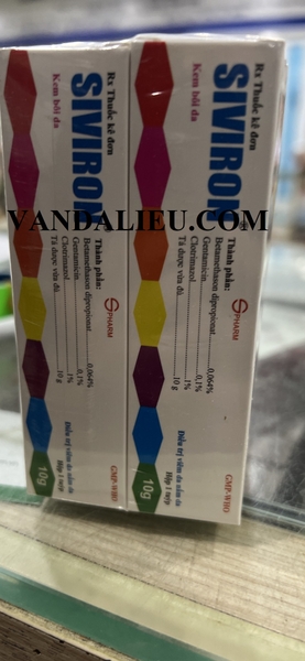 SIVIRON S PHARM 10G. THUỐC ĐIỀU TRỊ NHIỄM KHUẨN, NHIỄM NẤM, ECZEMA ...