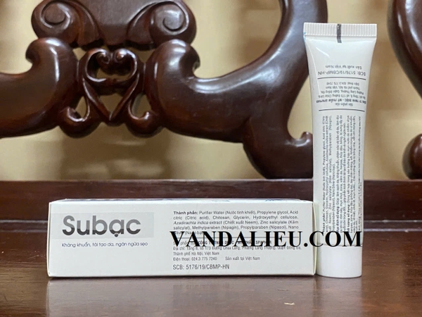 SUBAC 25G. SÁT KHUẨN, TÁI TẠO DA, NGĂN NGỪA SẸO. CÔNG TY TNHH KINH ...