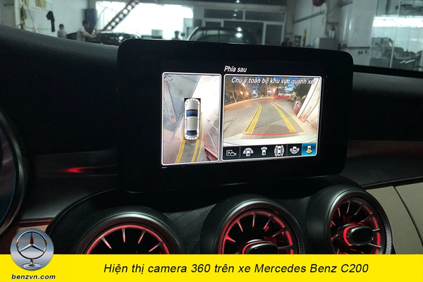 Công nghệ camera 360 view 3D thế hệ mới nhất cho C200 Avantgarde Benzvn ...