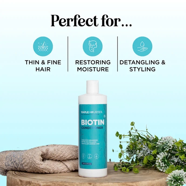 Bộ Dầu Gội Xả Biotin Shampoo Maple Holistics Thuốc mọc râu Chính Hãng