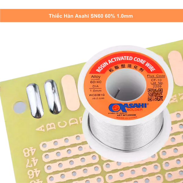 Thiếc Hàn Asahi SN60 60% 1.0mm | Linh Kiện Điện Tử 3M