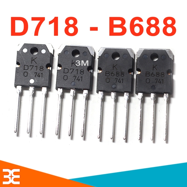 Transistor D718 và B688 | Linh Kiện Điện Tử 3M