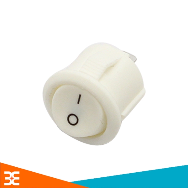 Công Tắc Tròn Nhỏ Màu Trắng Bập Bênh Giá Rẻ | Linh Kiện Điện Tử 3M