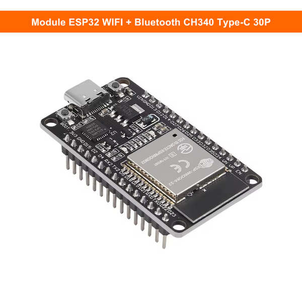 Module ESP32 WIFI + Bluetooth CH340 Type-C 30P | Linh Kiện Điện Tử 3M
