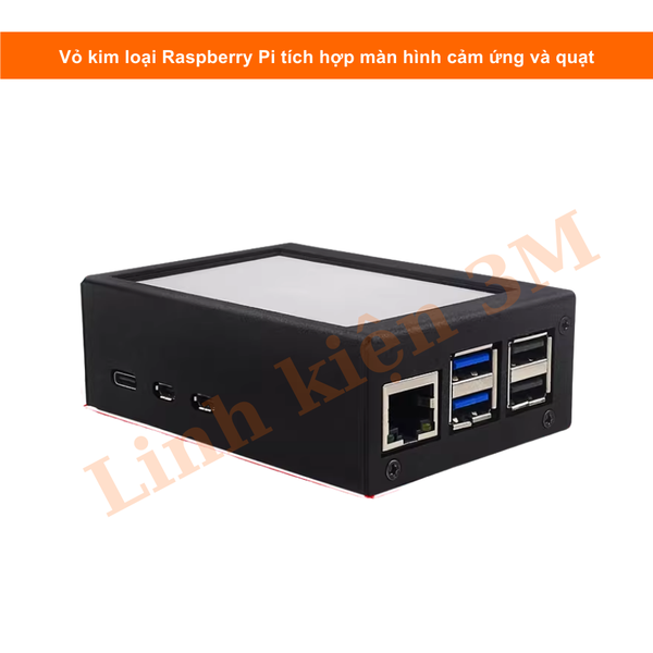 Vỏ kim loại Raspberry tích hợp màn hình 3.5″ + quạt | Linh kiện 3M ...