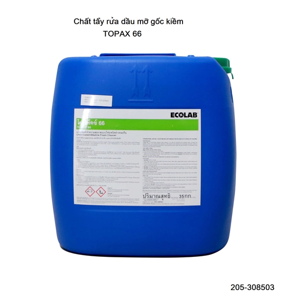 Chất tẩy rửa dầu mỡ gốc kiềm Ecolab Topax 66 – DỤNG CỤ VỆ SINH DICHI