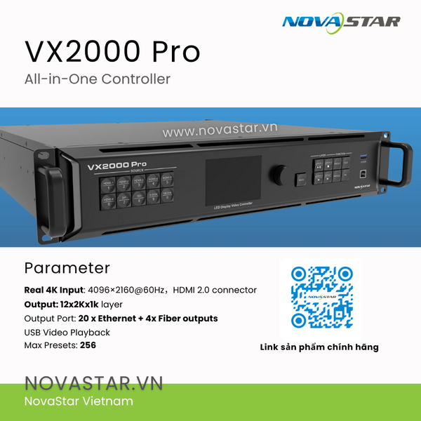 NovaStar VX2000 Pro | Bộ điều khiển LED cao cấp 13M Pixel | NovaStar ...