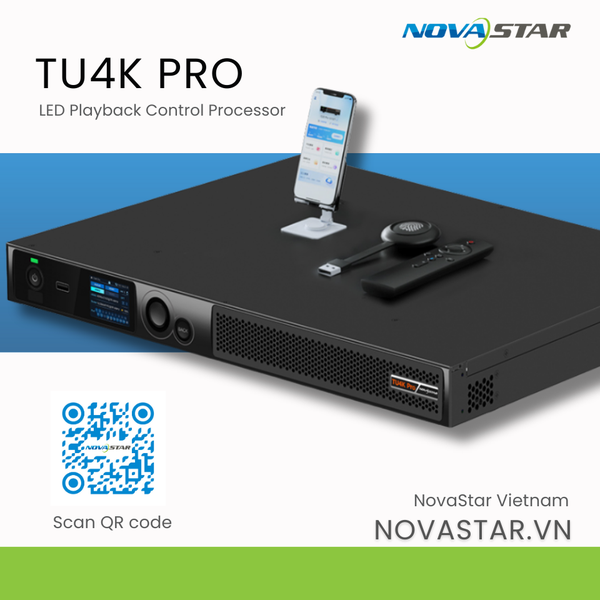 NovaStar TU4K Pro – Bộ xử lý trình chiếu LED All-in-One 4K Wi-Fi6 13M ...