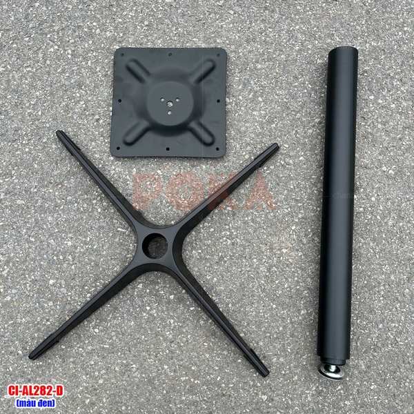 Chân bàn nhôm đen CI-AL282-D | Chân bàn POKA
