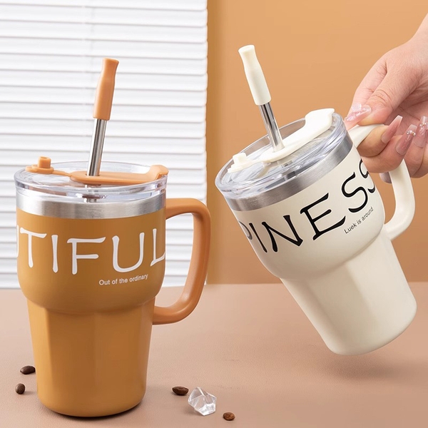 Ly giữ nhiệt BEAUTIFUL inox 304 kèm ống hút 600ml INS | Công ty Sản Xuất Thương Mại Đ&H