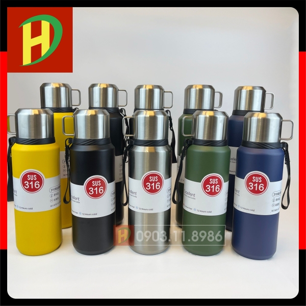 Bình giữ nhiệt inox 316 dung tích 1000ml, 1500ml nhiều màu có lõi lọc trà | Công ty Sản Xuất ...