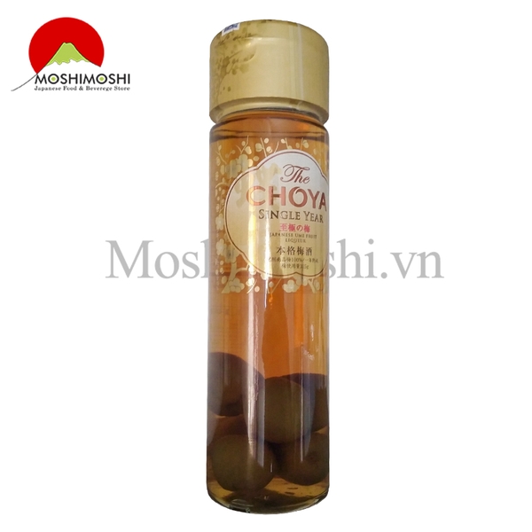 Rượu mơ choya Single year 650ml chính hãng (có trái mơ bên trong)