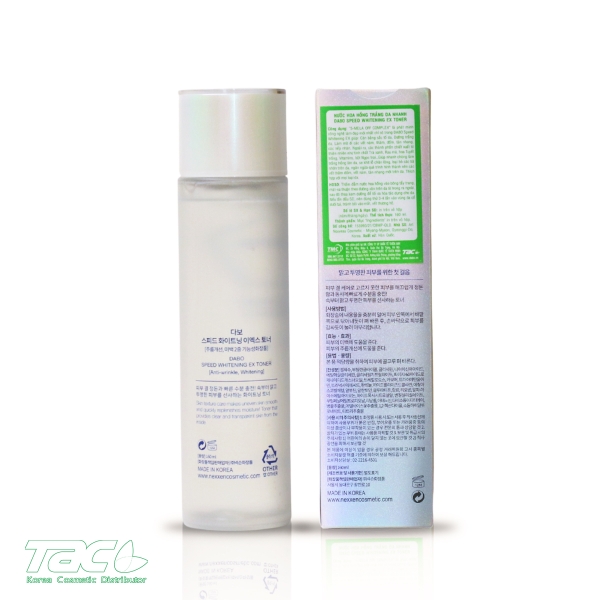Nước hoa hồng trắng da nhanh Dabo Speed Whitening Ex Toner 160ml - DABO ...