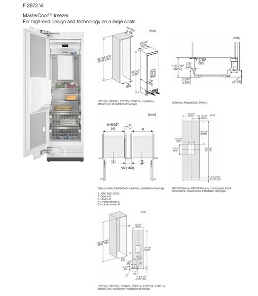 Tủ đông Miele F2672 Vi âm tủ - Nhập khẩu chính hãng Shop Hàng Đức