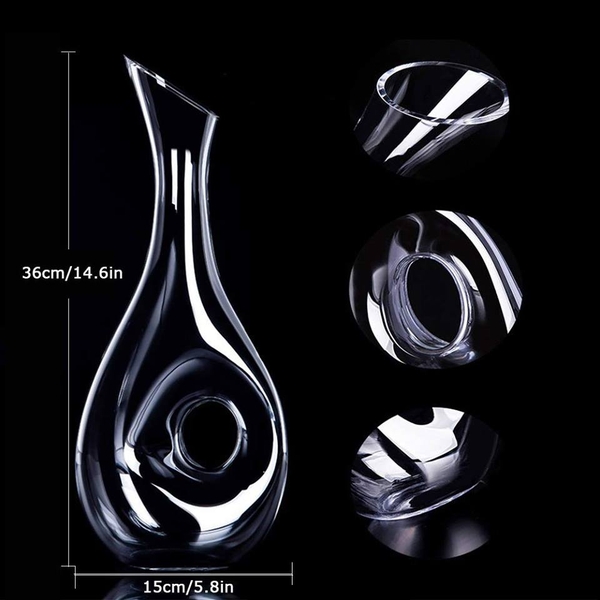 BÌNH THỞ RƯỢU VANG CRYTAL GLASS WINE DECANTE 1.2L Shop Hàng Đức