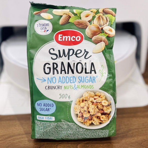 Ngũ cốc Emco Super Granola Protein vị hạnh nhân màu xanh 500gr 1352010 ...