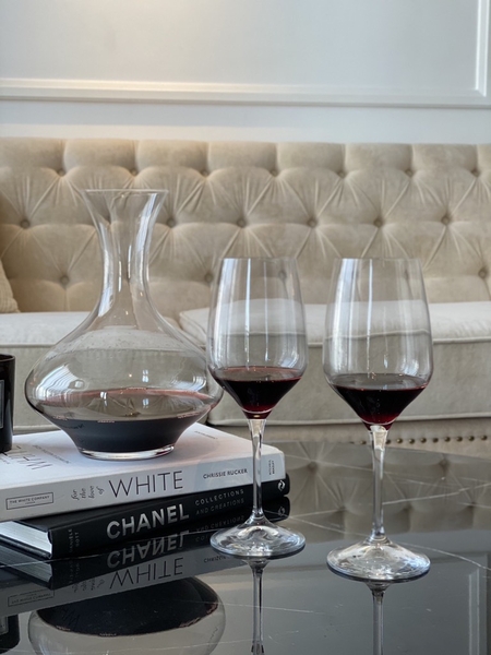 Set ly pha lê rượu vang Bohemia Viola ( 6 ly 450ml và 1 bình thở 1500ml ...