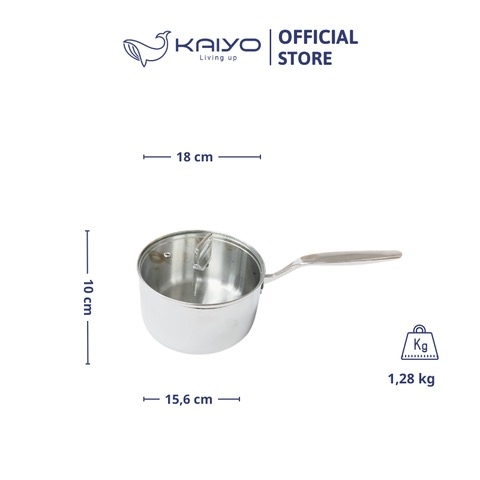 Quánh Kaiyo Inox 18cm Shop Hàng Đức