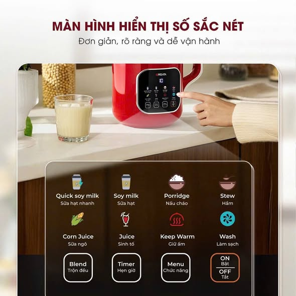 Máy làm sữa hạt Greata Kostlich 1,2L (GR-SK1200) Shop Hàng Đức