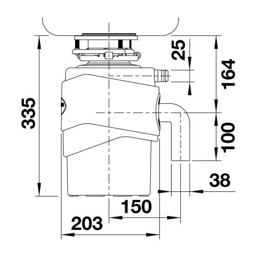 Máy nghiền rác Blanco FWD Medium 526647 Shop Hàng Đức