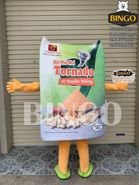 Mascot túi bột phô mai | Xưởng may mascot-linh vật uy tín Hồ Chí Minh