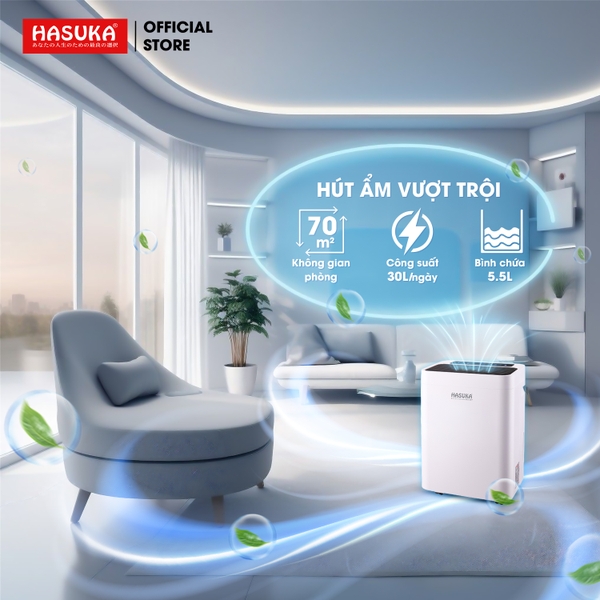 MÁY HÚT ẨM HASUKA HSK-566Plus | Phương mart