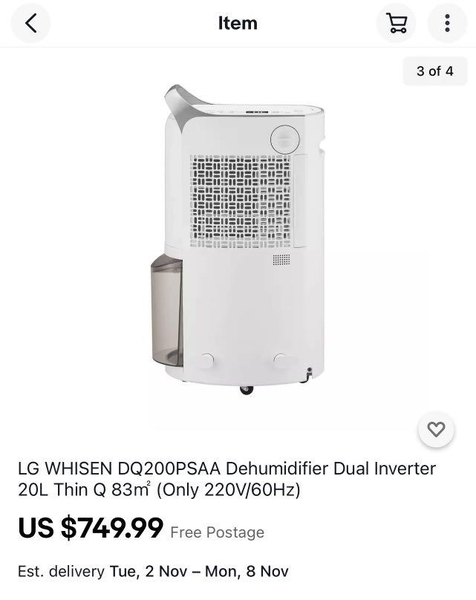 MÁY HÚT ẨM LG WHISEN DQ200PSAA 20L | Phương mart