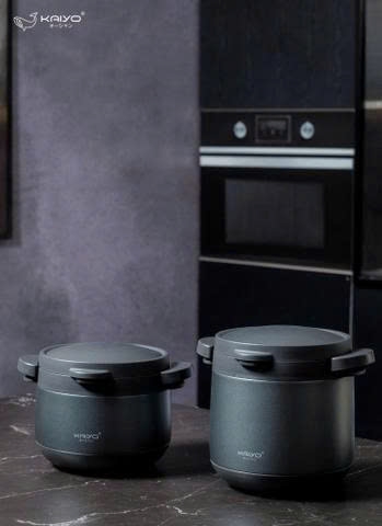 Nồi ủ chân không 2 tay cầm Kitchen Mate Kaiyo, dung tích 3L, màu ghi ...
