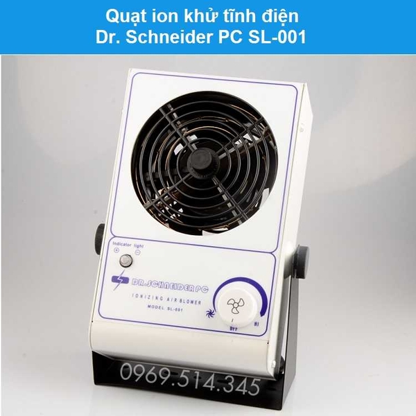 Quạt ion khử tĩnh điện Dr. Schneider PC SL-001 | Quạt thổi ion SL-001 ...