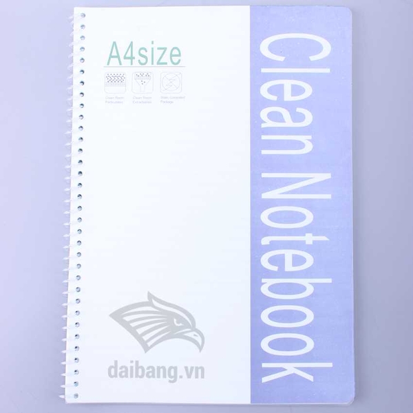 Vở phòng sạch A4, A5, A6 | Sổ lò xo Clean Notebook™ 100 trang PHÒNG ...