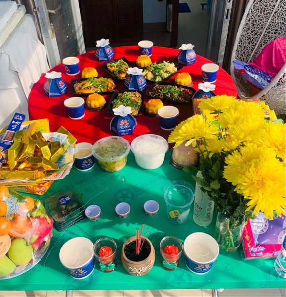 Mâm cúng 100 ngày, giỗ Chay VIP 1 - Đầy Đủ