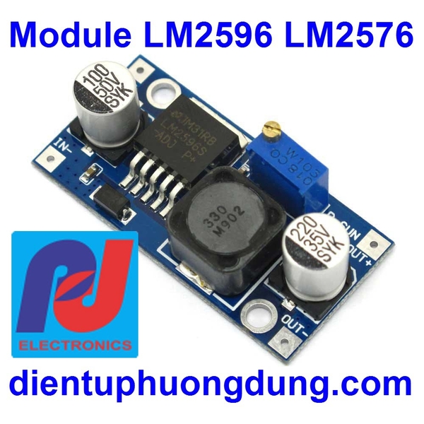 Mạch hạ áp LM2576 - LM2596 3A - tụ nhôm | Điện tử Phương Dũng