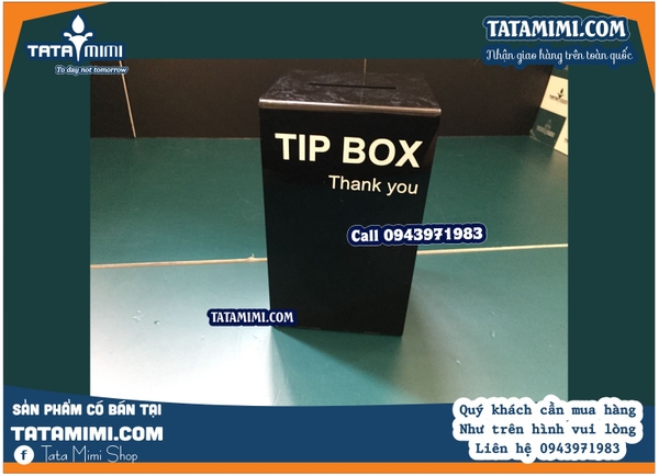 Hộp tip box nên làm kích thước nào